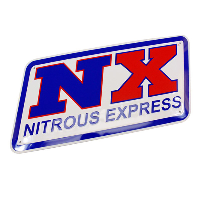 nitrous express tin sign